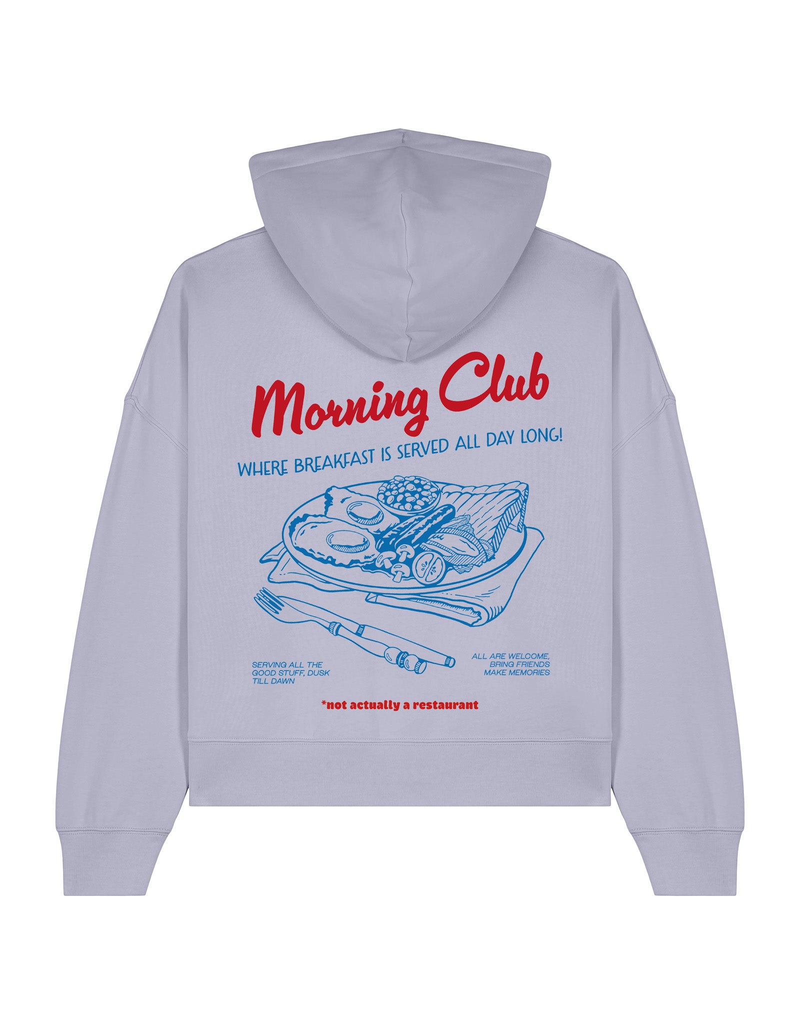 Breakfast Fry-Up Boxy Organic Cotton Hoodie - Perfect for brunch dates ...